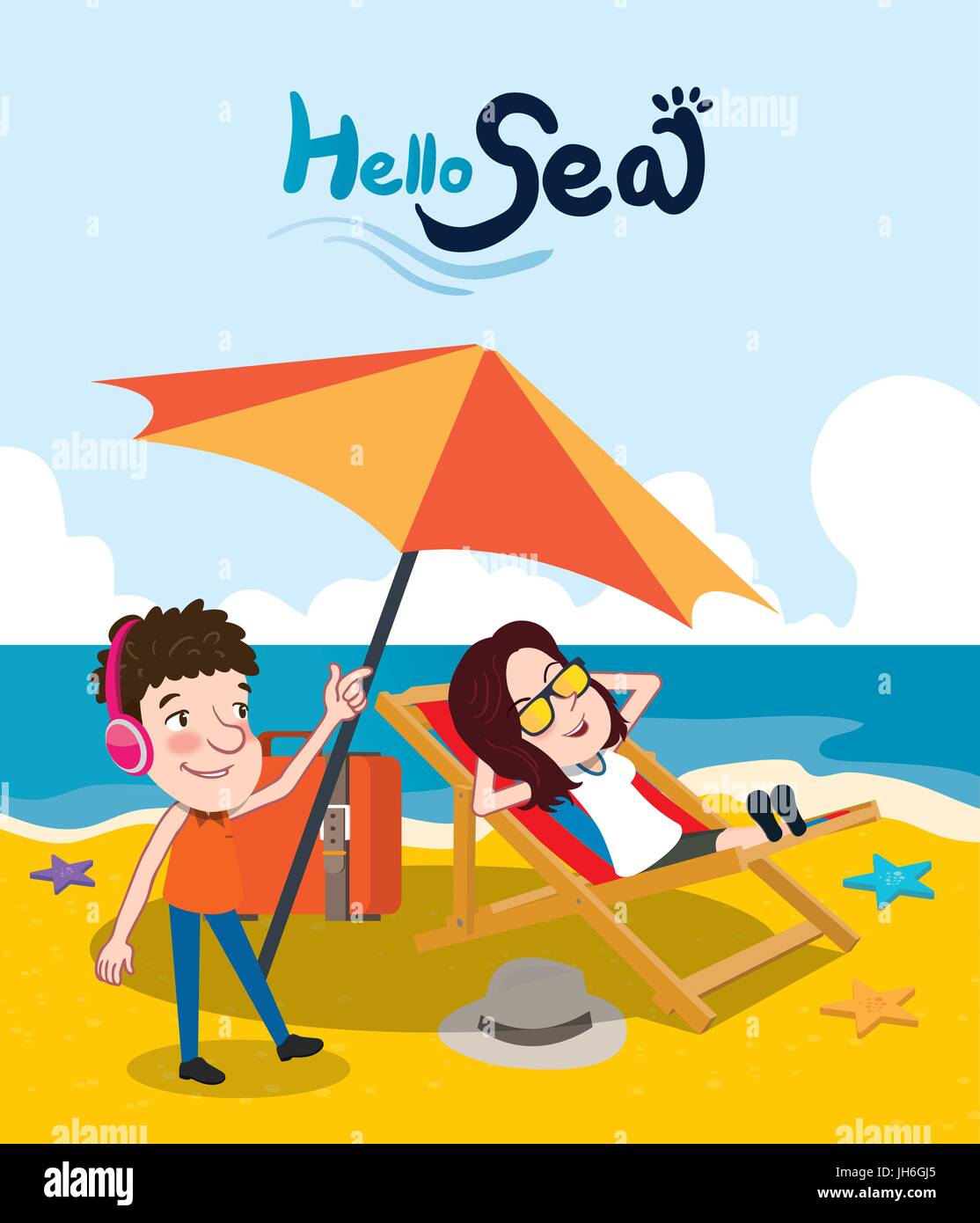 flat character design let's leave concept Stock Vector Image & Art - Alamy