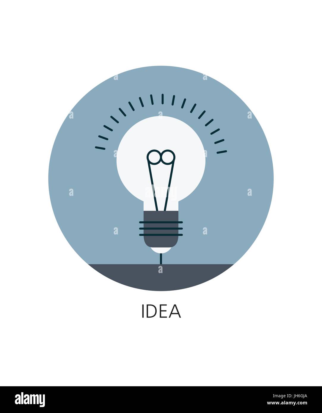 Vector idea flat icon Stock Vector Image & Art - Alamy