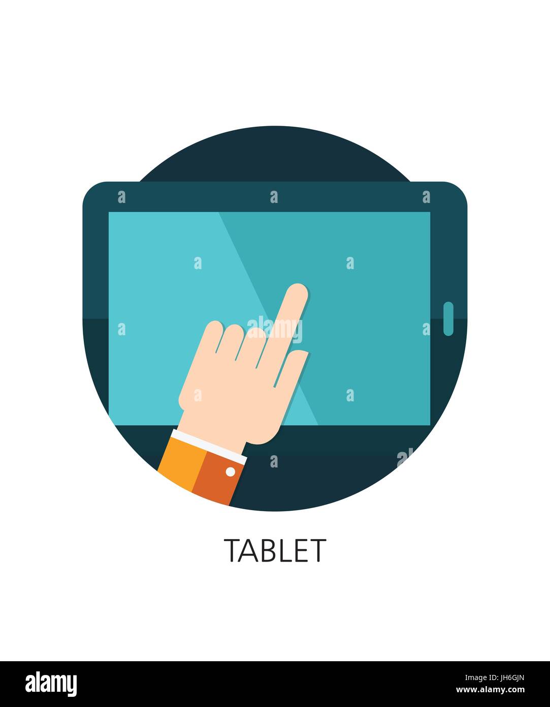Digital search tablet icon Stock Vector Images - Alamy