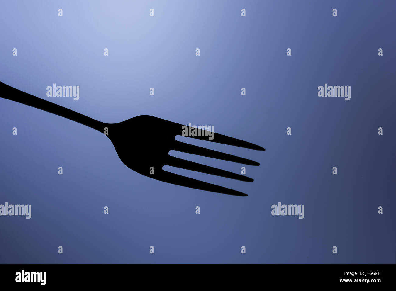 Silhouette of Fork Stock Photo - Alamy