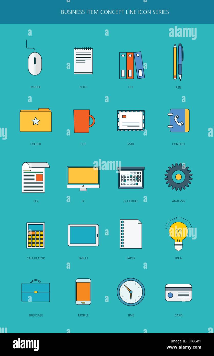 Flat line design hi-res stock photography and images - Alamy