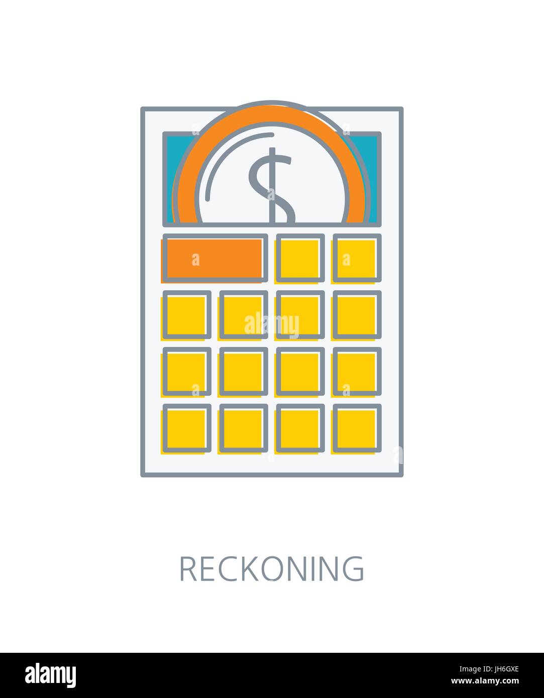 Calculate pay concept Stock Vector Images - Alamy