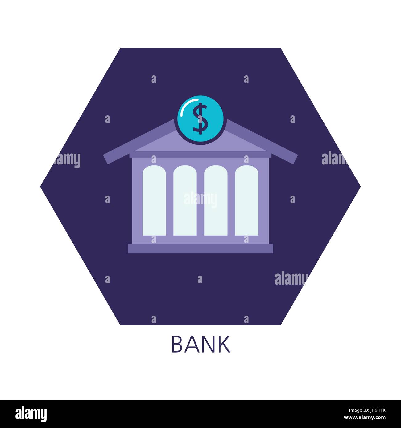 Bank flat Stock Vector Images - Alamy