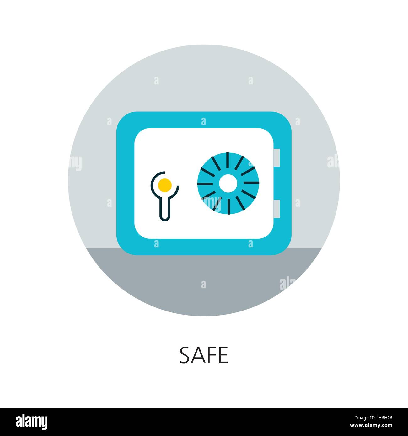 Massive safe deposit vault Stock Vector Images - Alamy