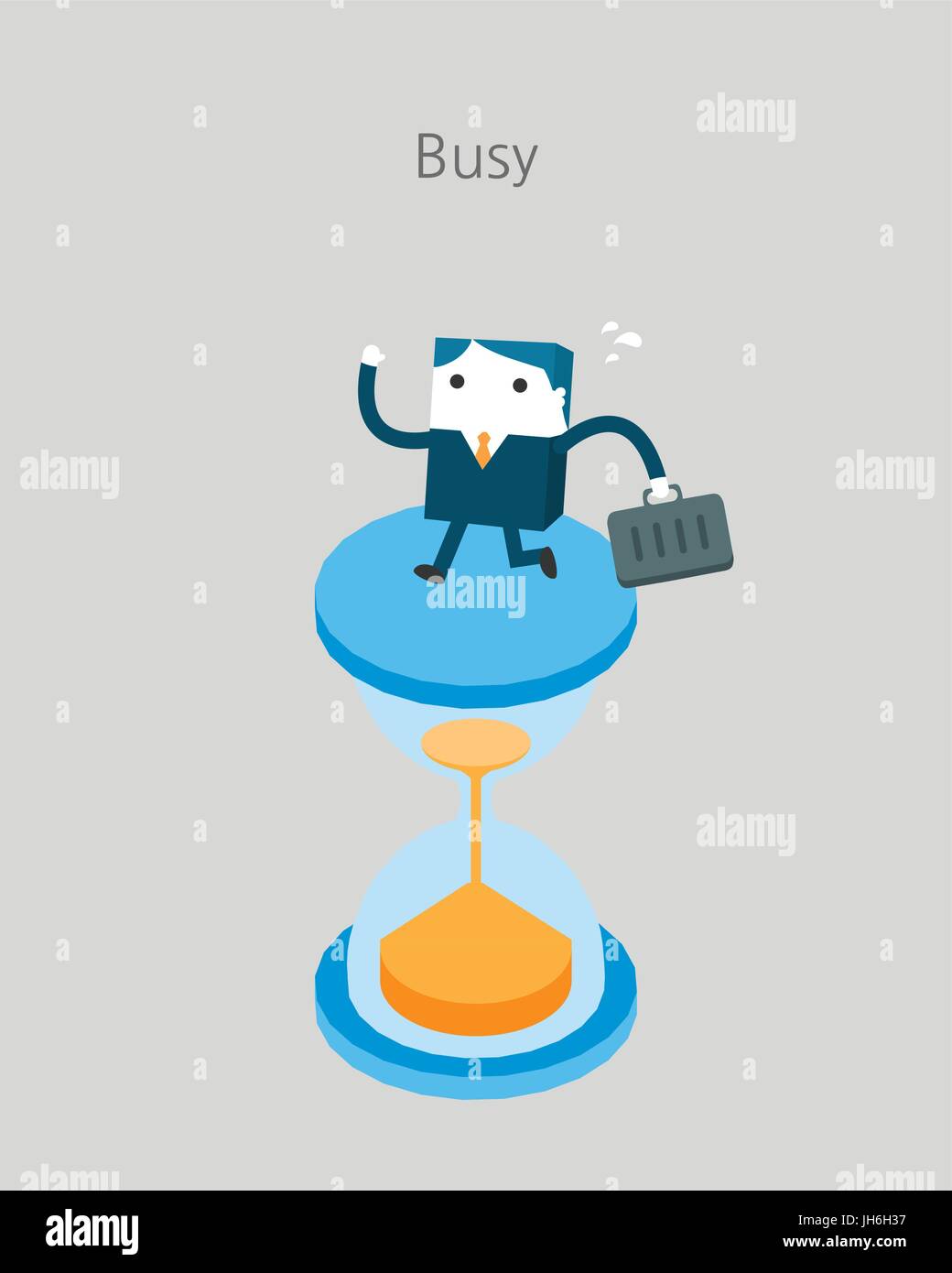 Business manager with calculator Stock Vector Images - Alamy