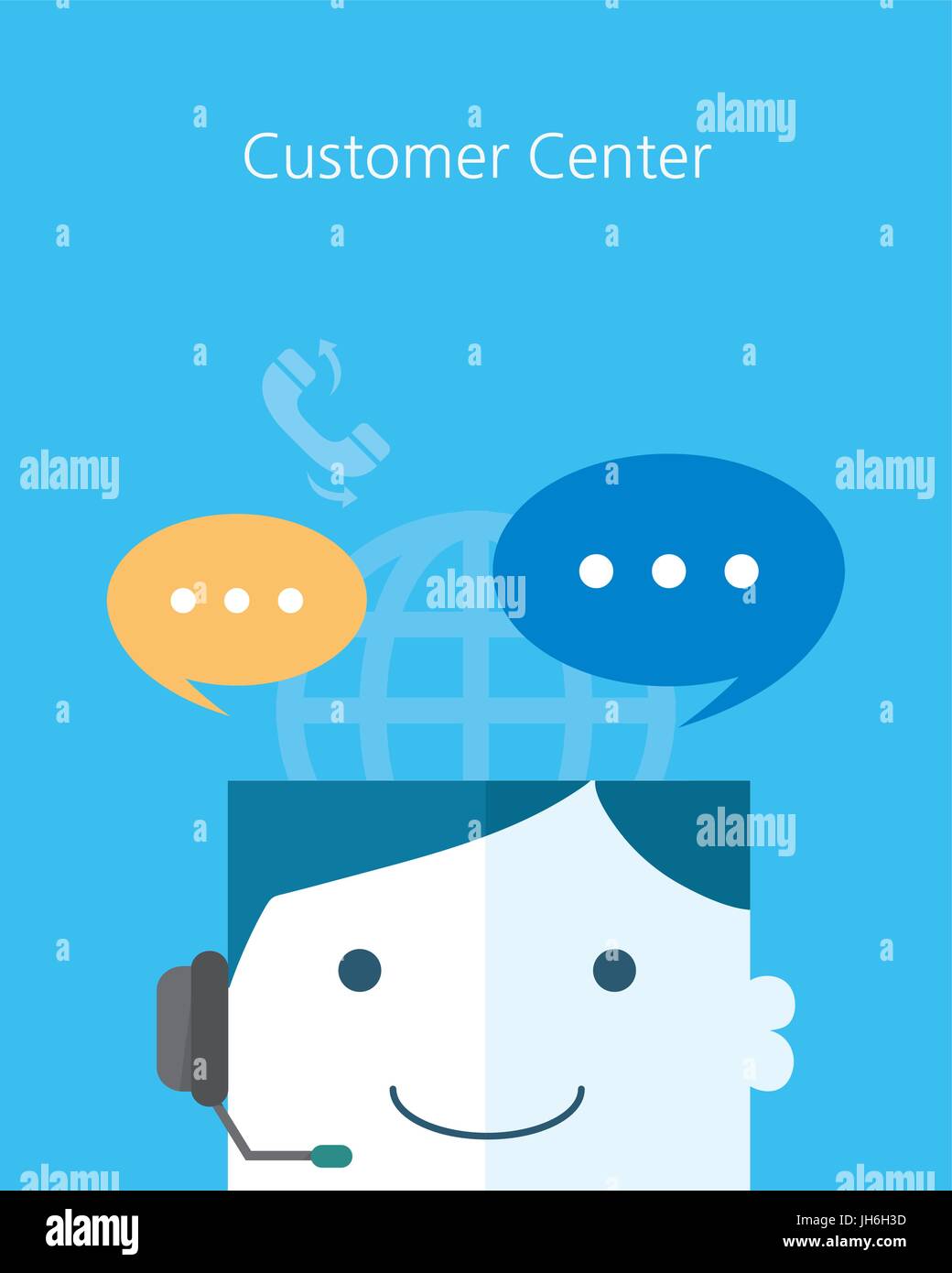 Customer center Stock Vector Images - Alamy