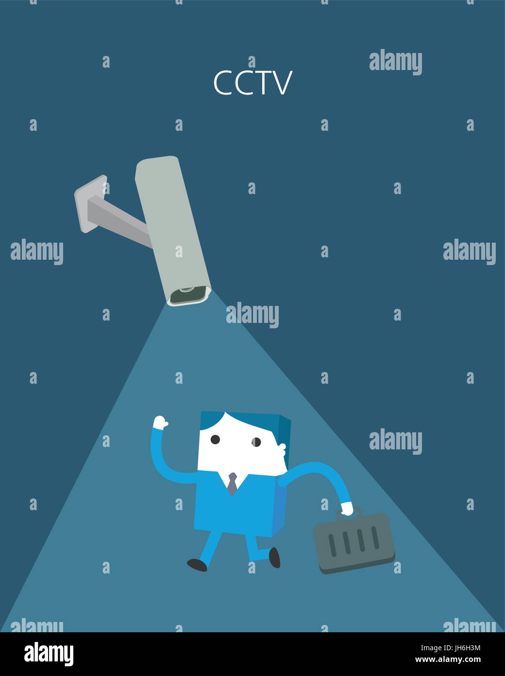 Illustration cartoon cctv security camera hi-res stock photography and ...