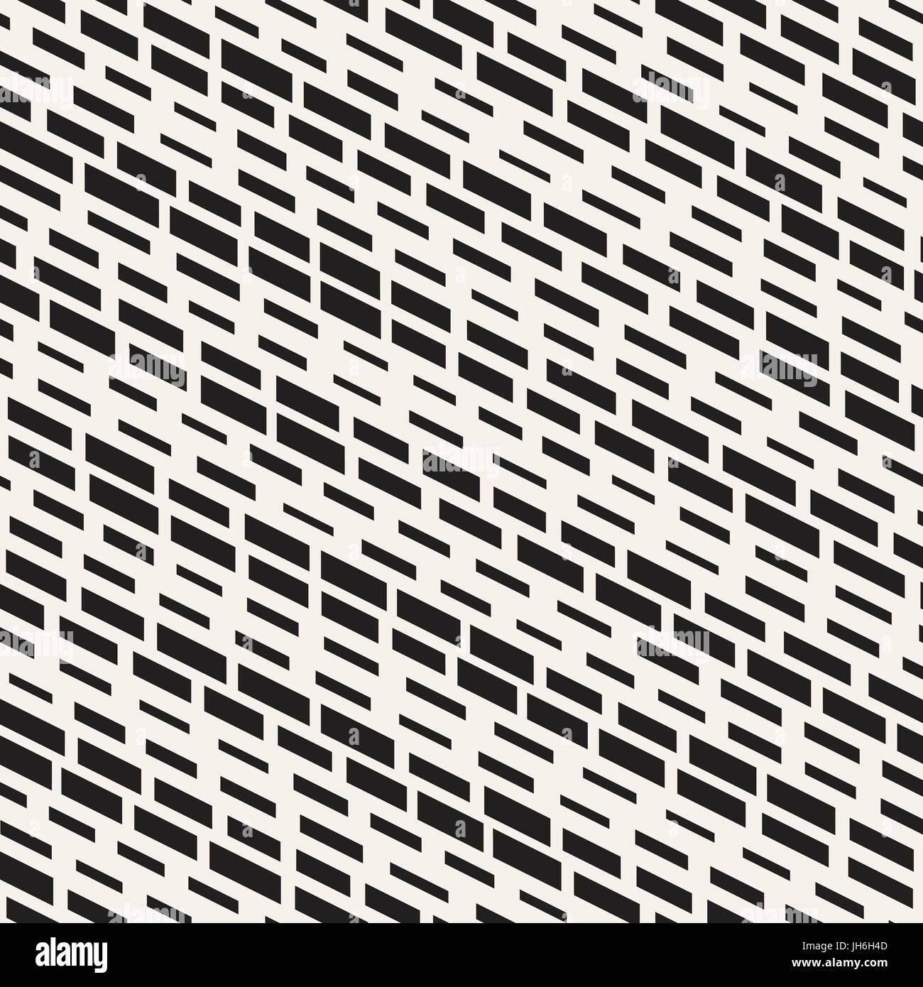 Black and White Irregular Dashed Lines Pattern. Modern Abstract Vector ...