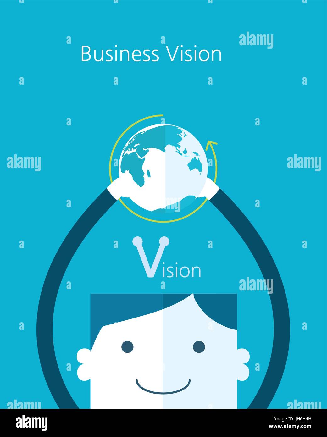 Flat Business character Series.business vision concept Stock Vector ...