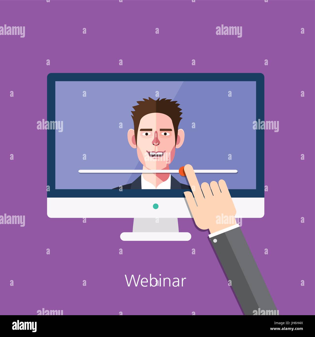 webinar concept design 3d isometric vector illustration Stock Vector ...