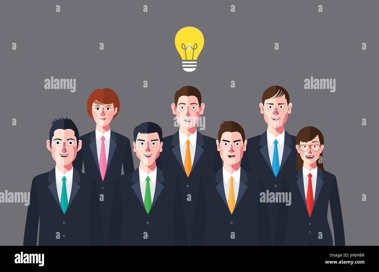 Brainstorming professional occupation Stock Vector Images - Alamy