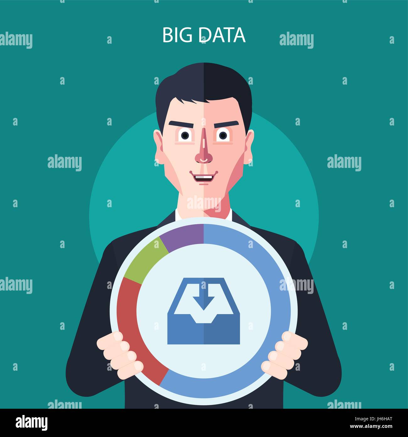 Flat character of big data concept illustrations Stock Vector Image ... Flat character of big data concept illustrations Stock Vector Image ...
