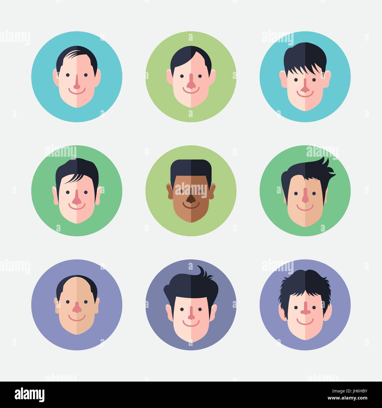 set of avatar icons Stock Vector Image & Art - Alamy