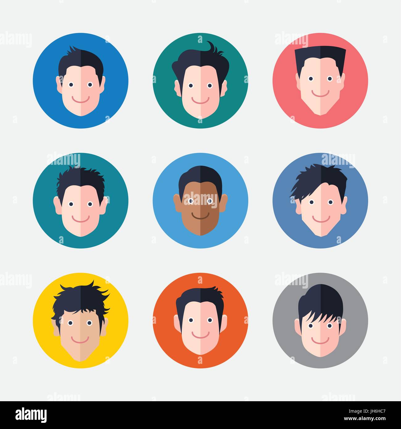 set of avatar icons Stock Vector Image & Art - Alamy