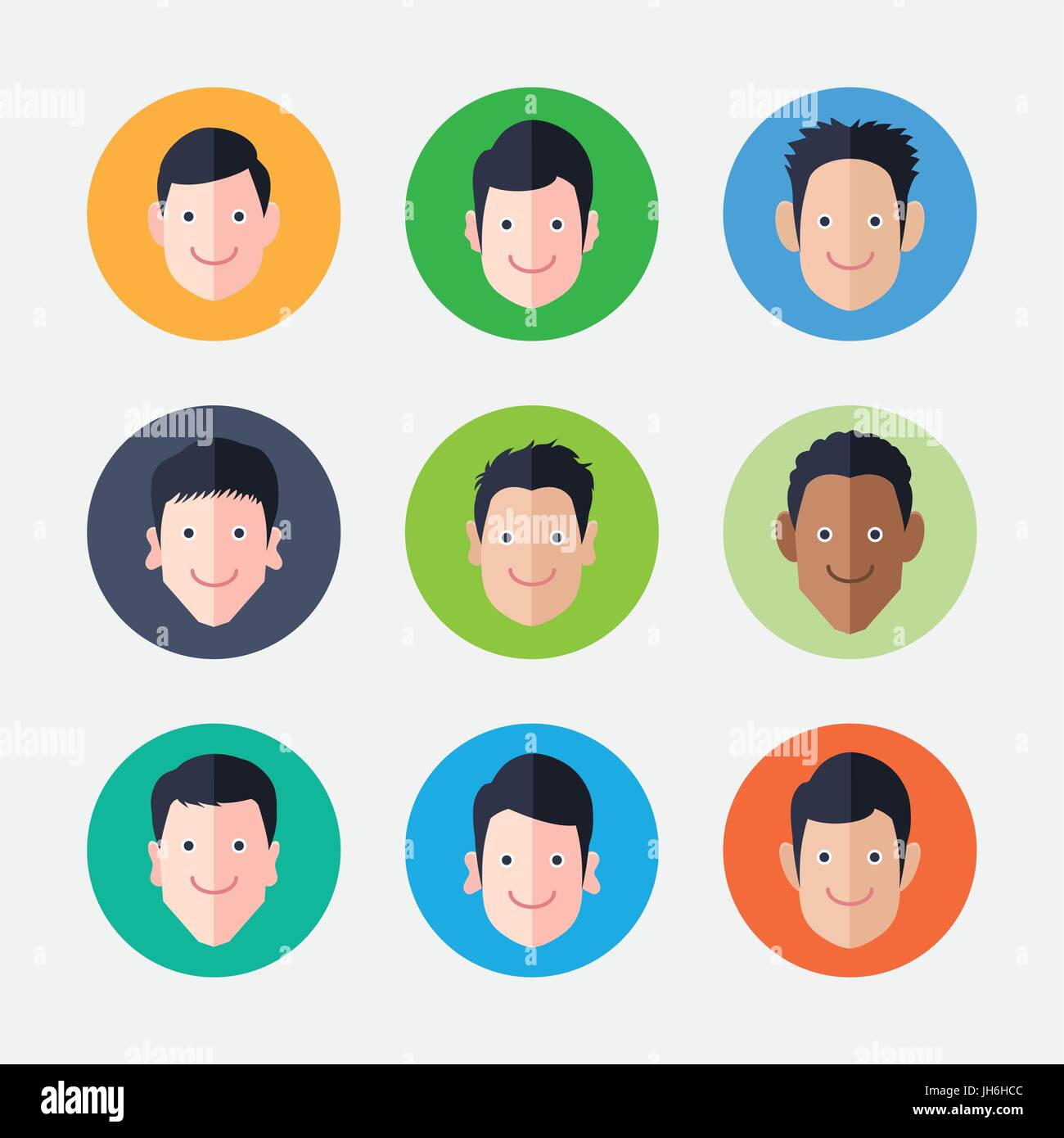 set of avatar icons Stock Vector Image & Art - Alamy