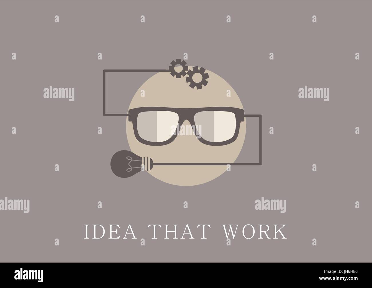 Modern and classic design idea that work concept flat icon Stock Vector ...