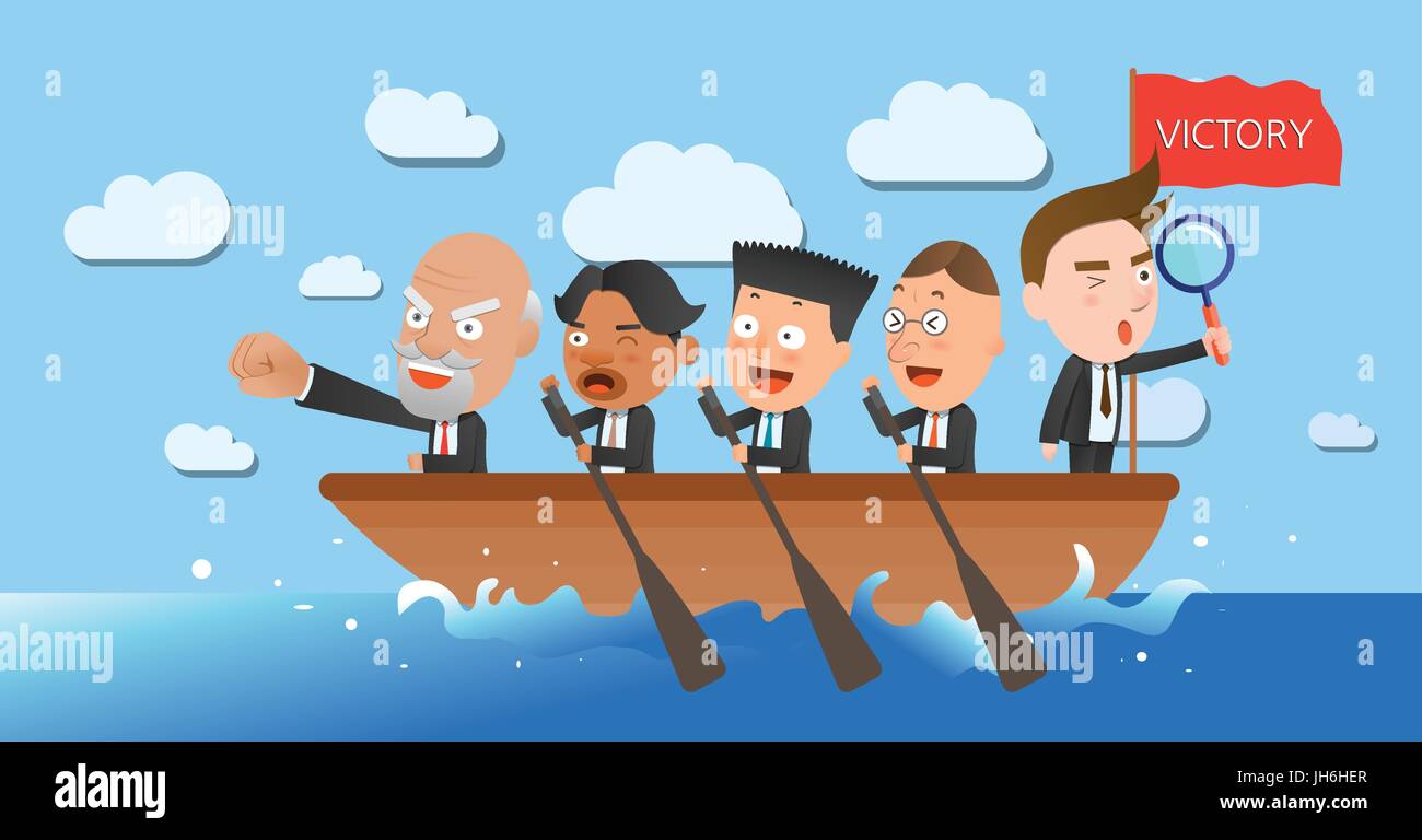 Rowing team Stock Vector Images - Alamy