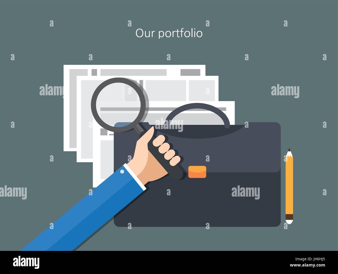 Arm portfolio Stock Vector Images - Alamy