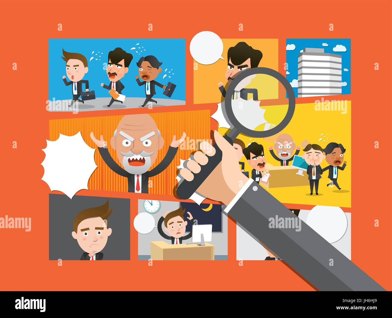 Business comics Stock Vector Images - Alamy