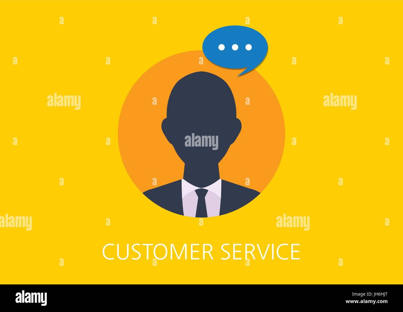 customer service concept flat icon Stock Vector Image & Art - Alamy