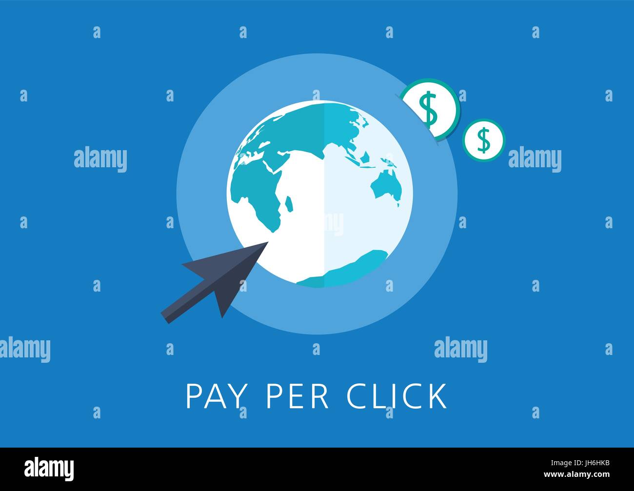 Advertising concept mouse cursor Stock Vector Images - Alamy