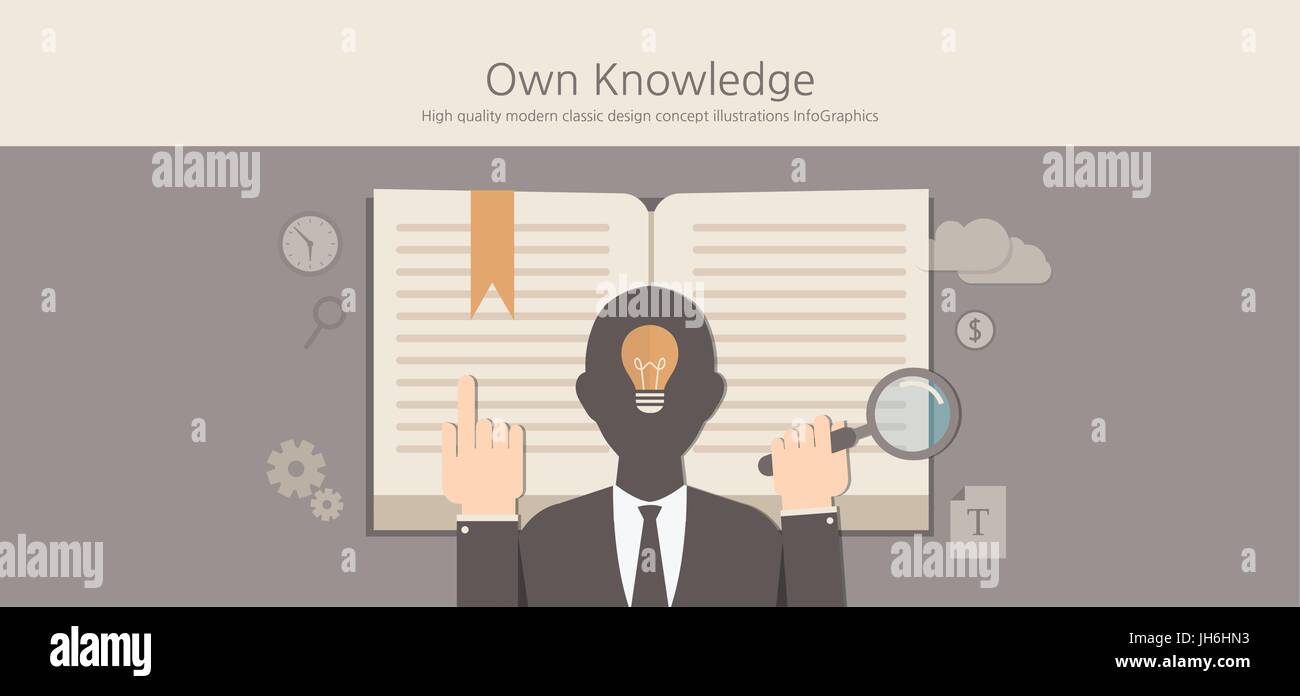 Modern and classic design knowledge concept Stock Vector Image & Art ...