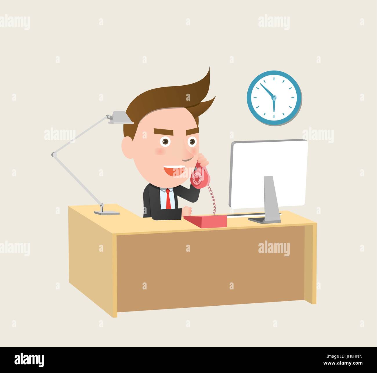 Phone call funny business Stock Vector Images - Alamy