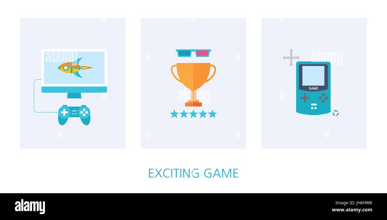 game concept icon set Stock Vector Image & Art - Alamy