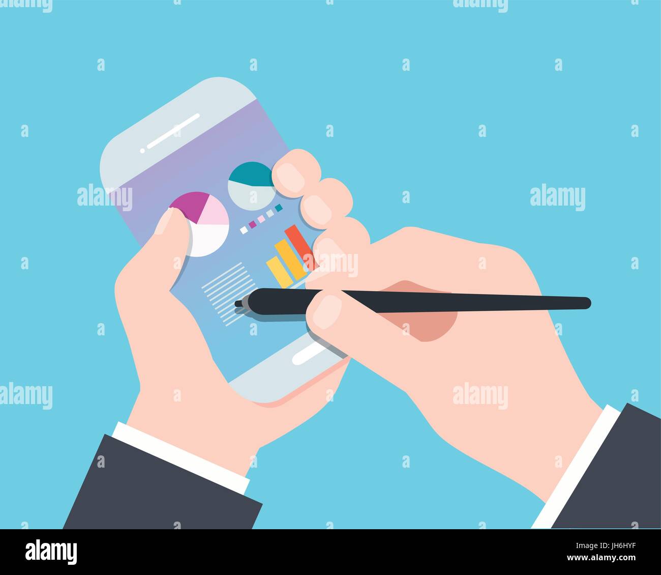 smart concept flat design, vector Stock Vector Image & Art - Alamy