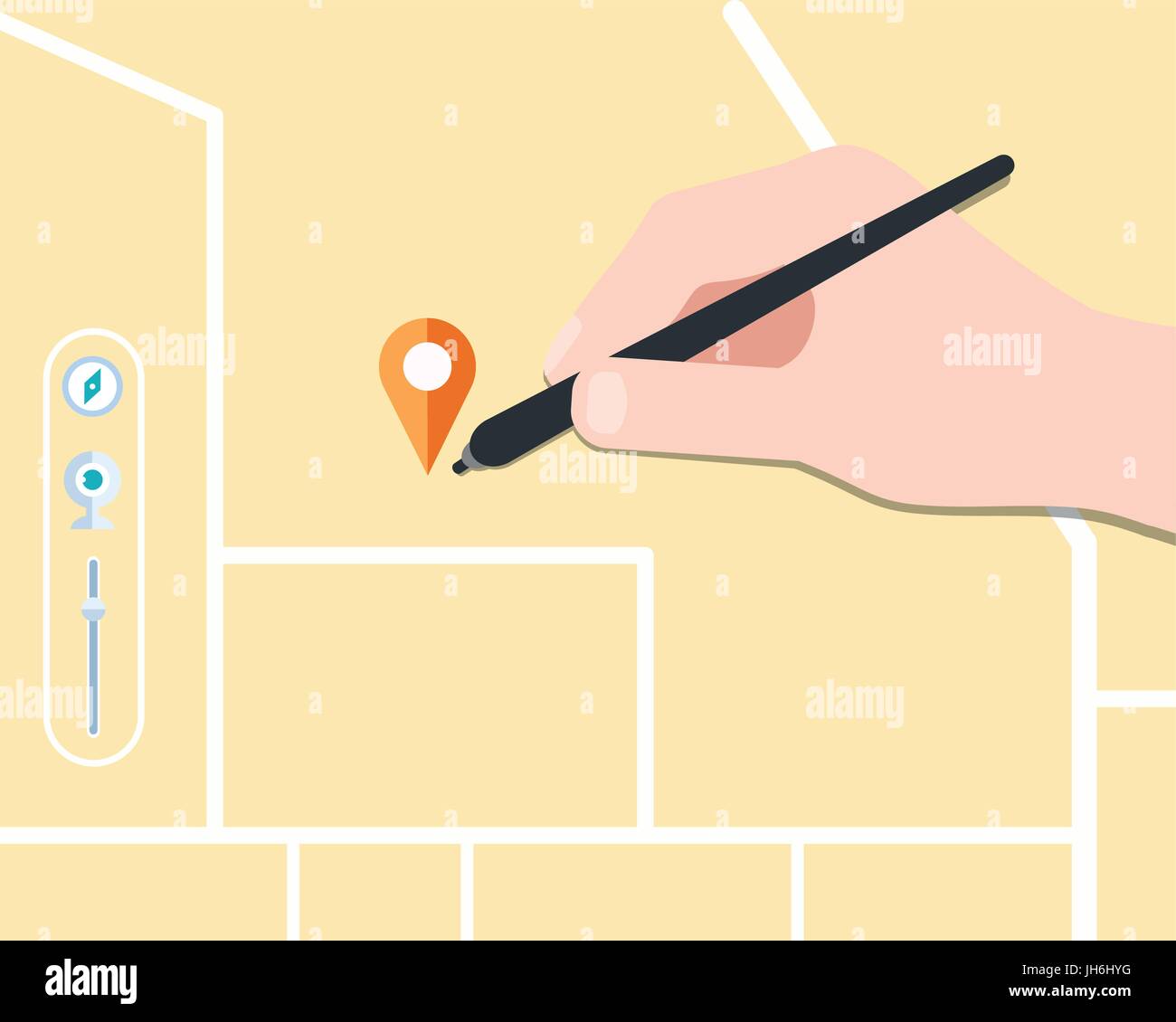 Digital street mapping Stock Vector Images - Alamy