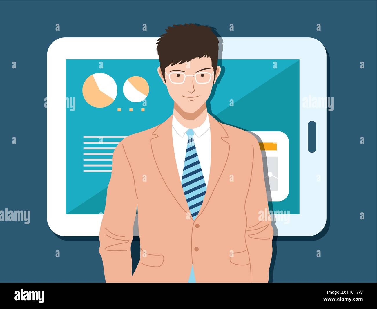 Smart workspace Stock Vector Images - Alamy