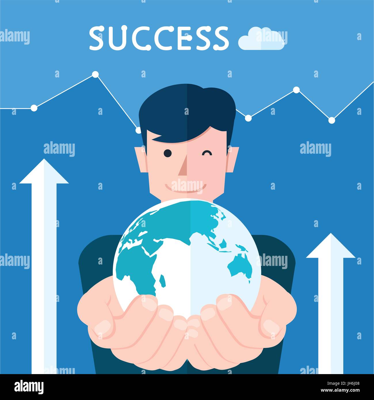 smart concept flat design, vector Stock Vector Image & Art - Alamy