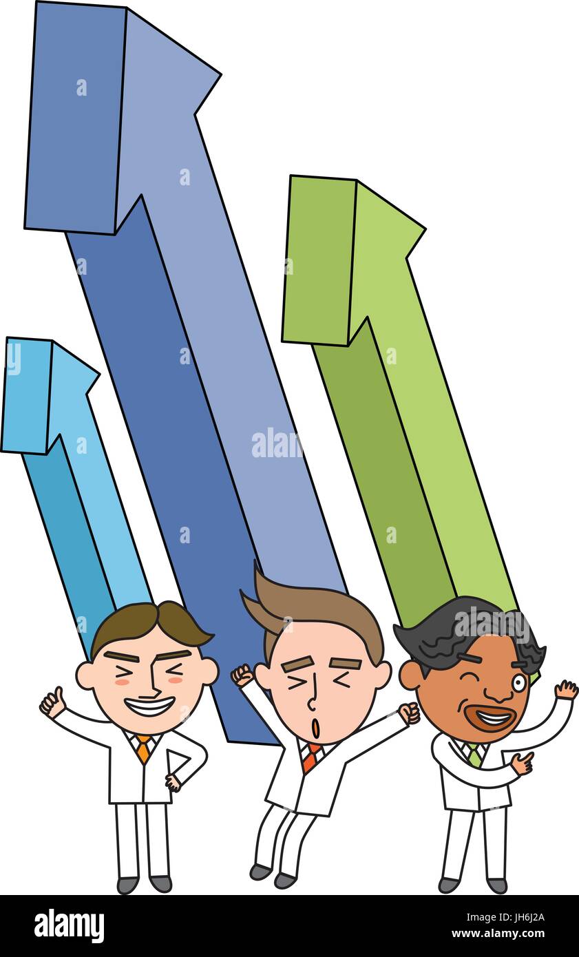 Funny line character illustration Business Story series Stock Vector ...