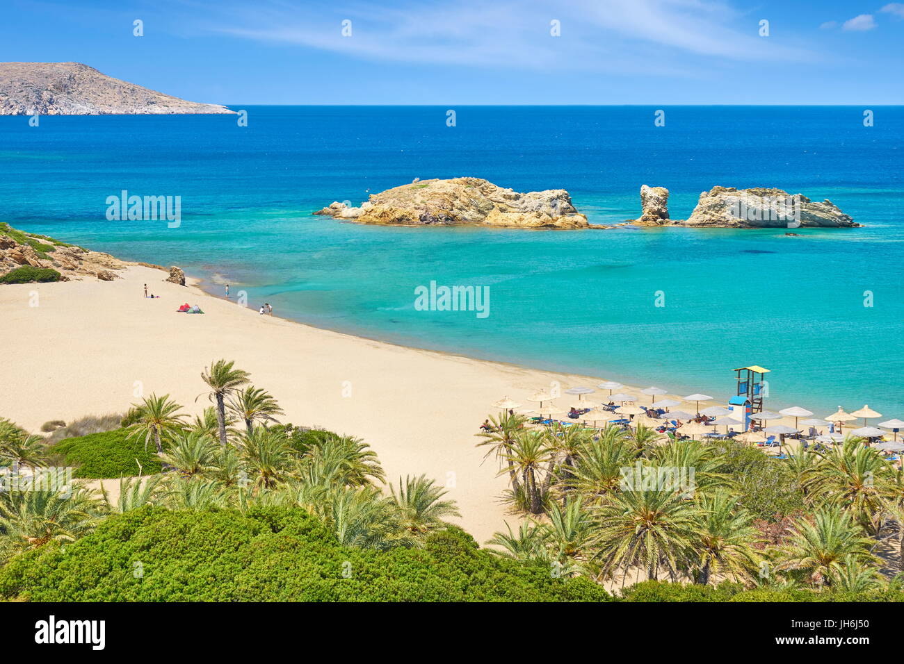 Vai Beach, Crete Island, Greece Stock Photo - Alamy