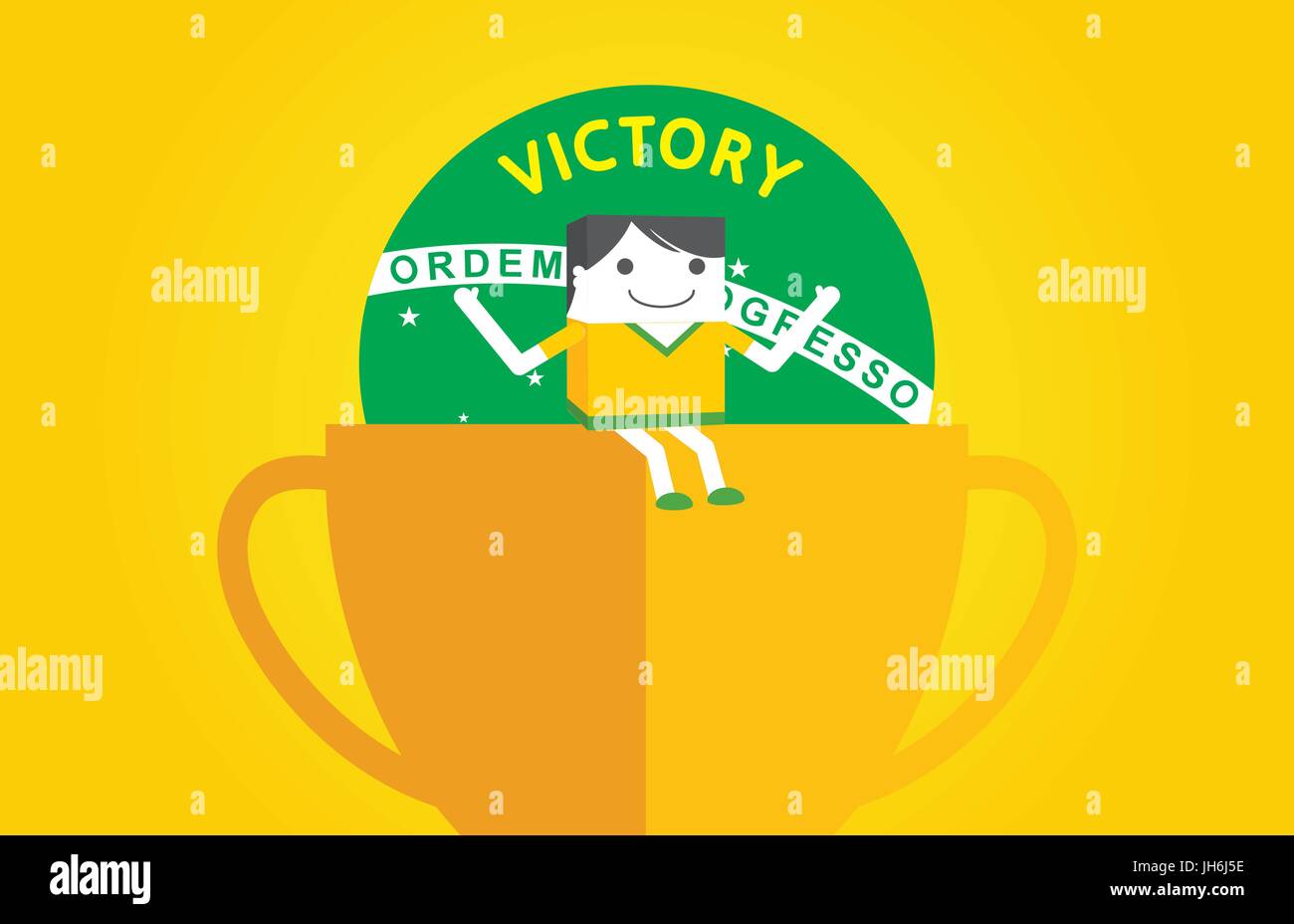 soccer concept flat character design, vector Stock Vector Image & Art ...