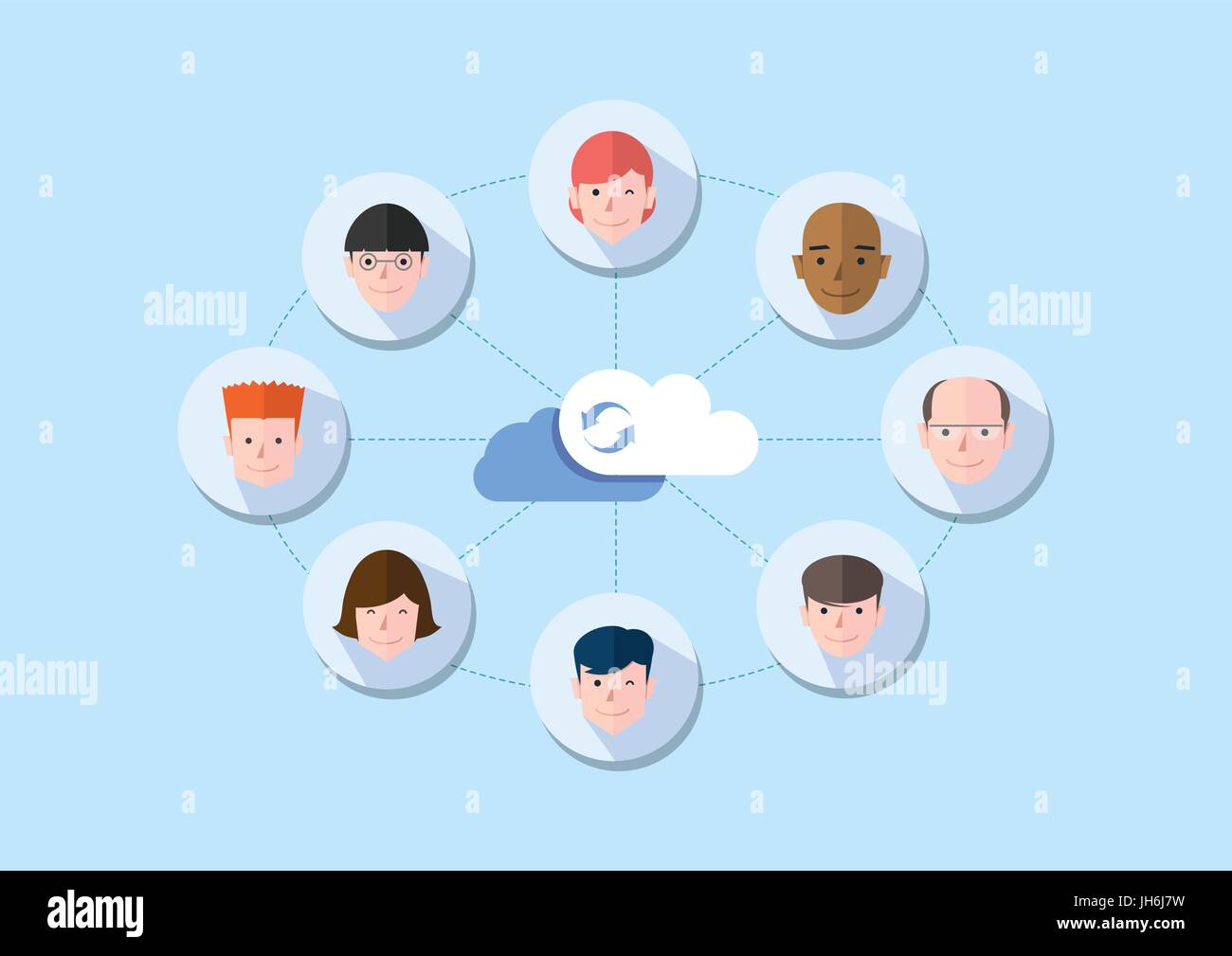 share concept flat design, vector Stock Vector Image & Art - Alamy