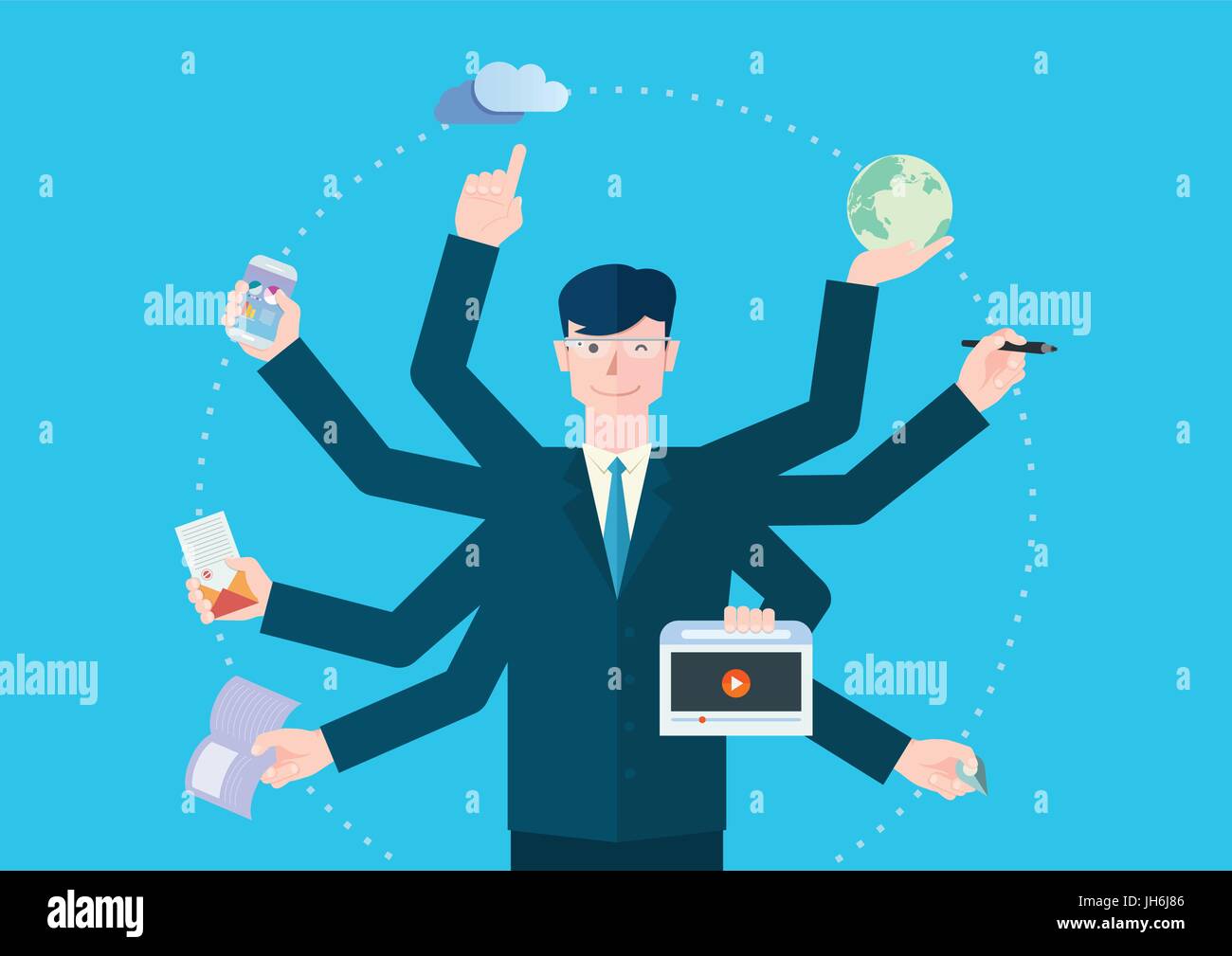 smart concept flat design, vector Stock Vector Image & Art - Alamy