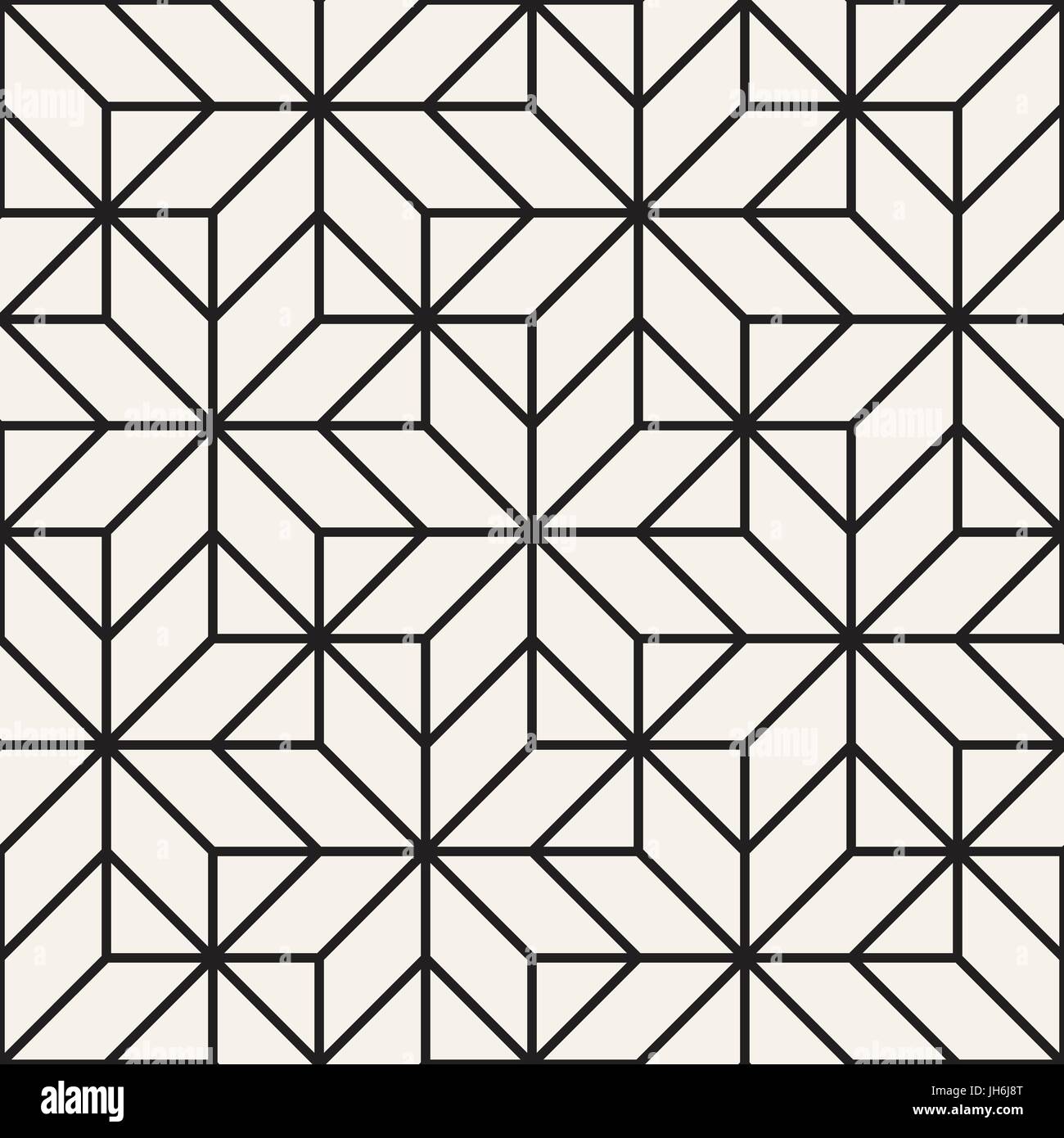 Vector seamless cross tiling pattern. Modern stylish geometric lattice ...