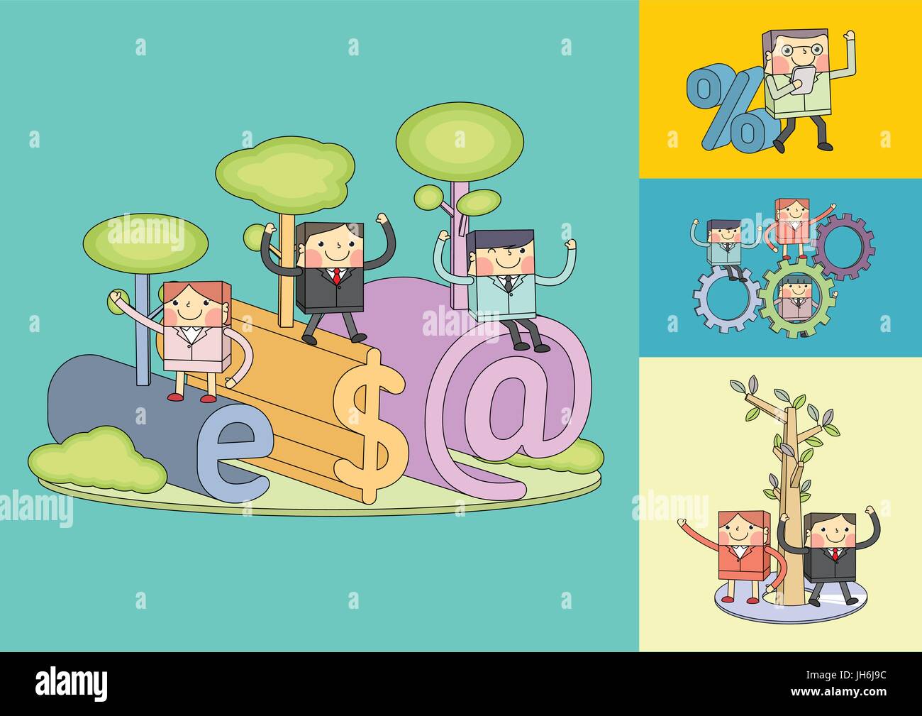 Business character Series Stock Vector Image & Art - Alamy