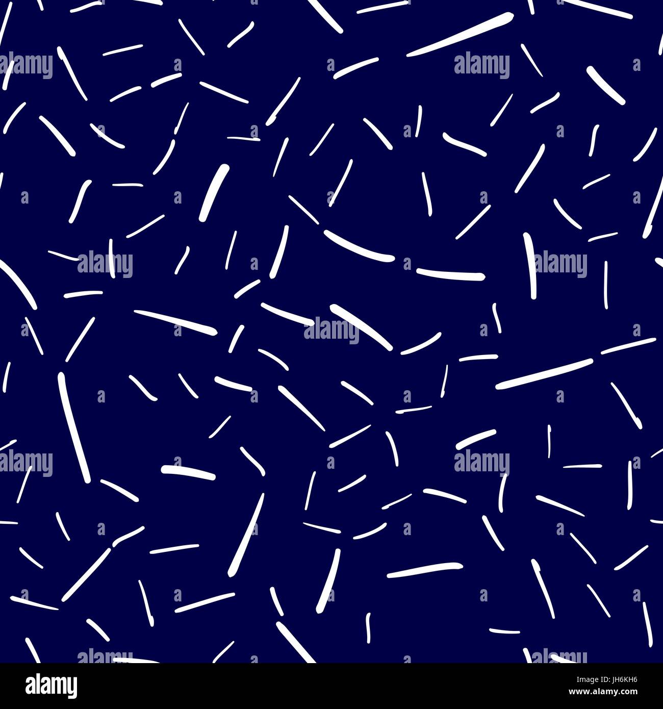 Vector seamless hand drawn lines randome pattern. Light Blue lines on ...