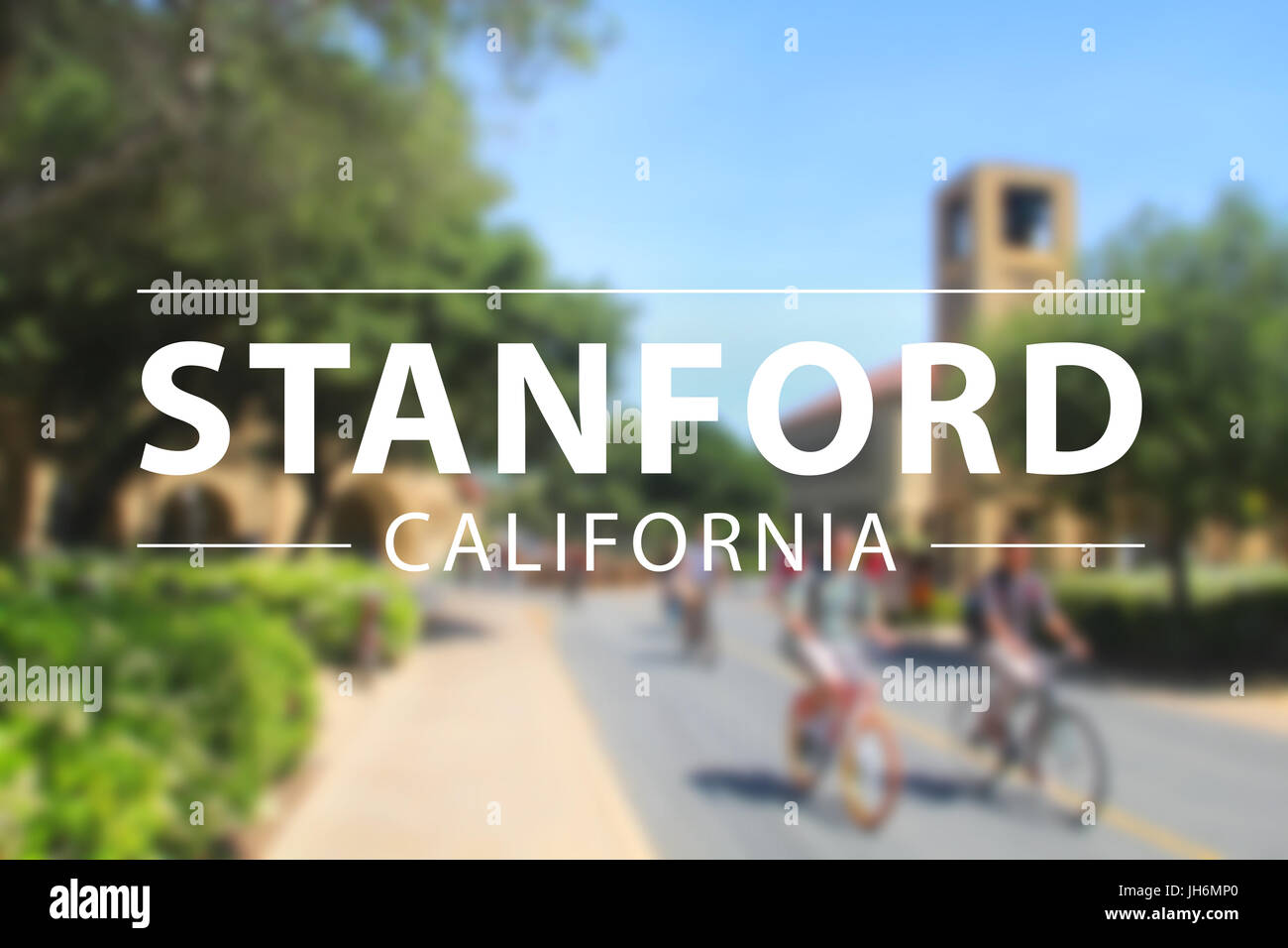 Palo Alto, California, Stanford University, text of the city Stock ...