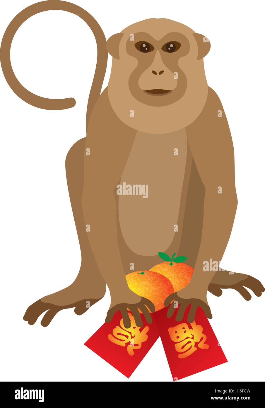 Red mandarin Stock Vector Images - Alamy