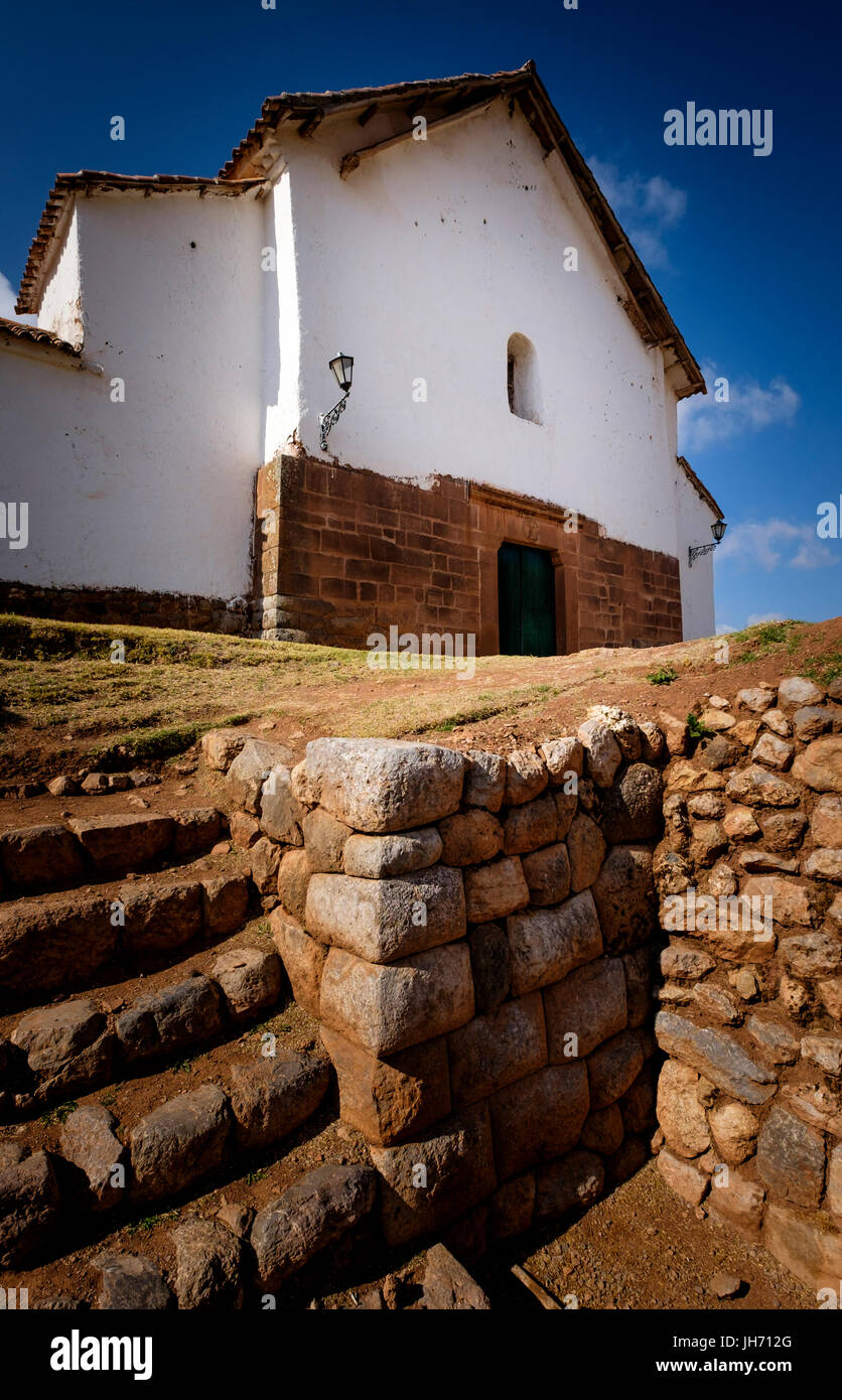 CHINCHERO, PERU - CIRCA OCTOBER 2015: Chinchero archaeological site on ...