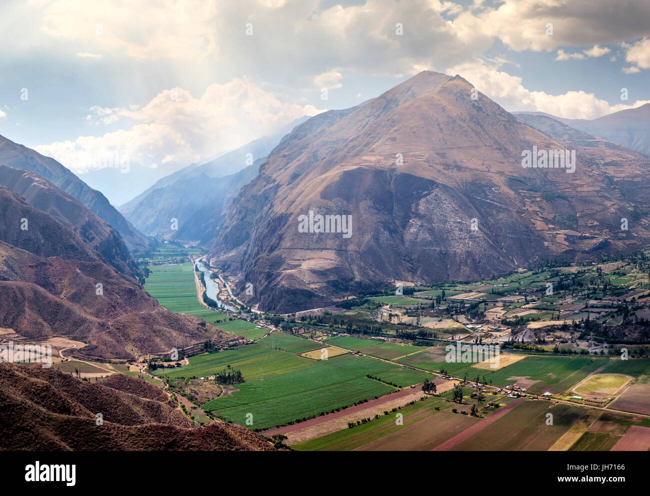URUBAMBA PROVINCE, CUSCO, PERU - CIRCA OCTOBER 2015: View of the ...