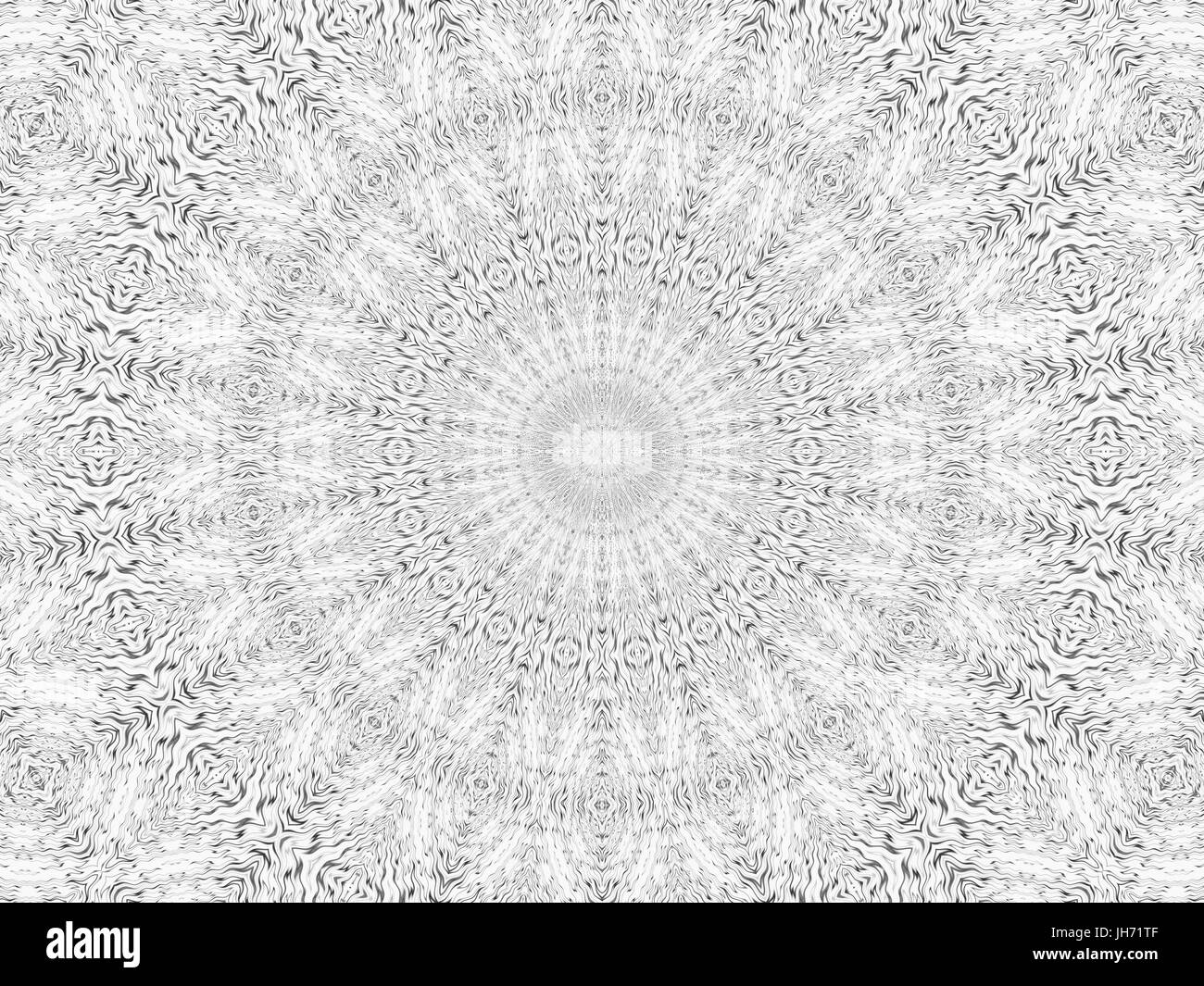 Black and White Kaleidoscope Illustration Stock Photo - Alamy
