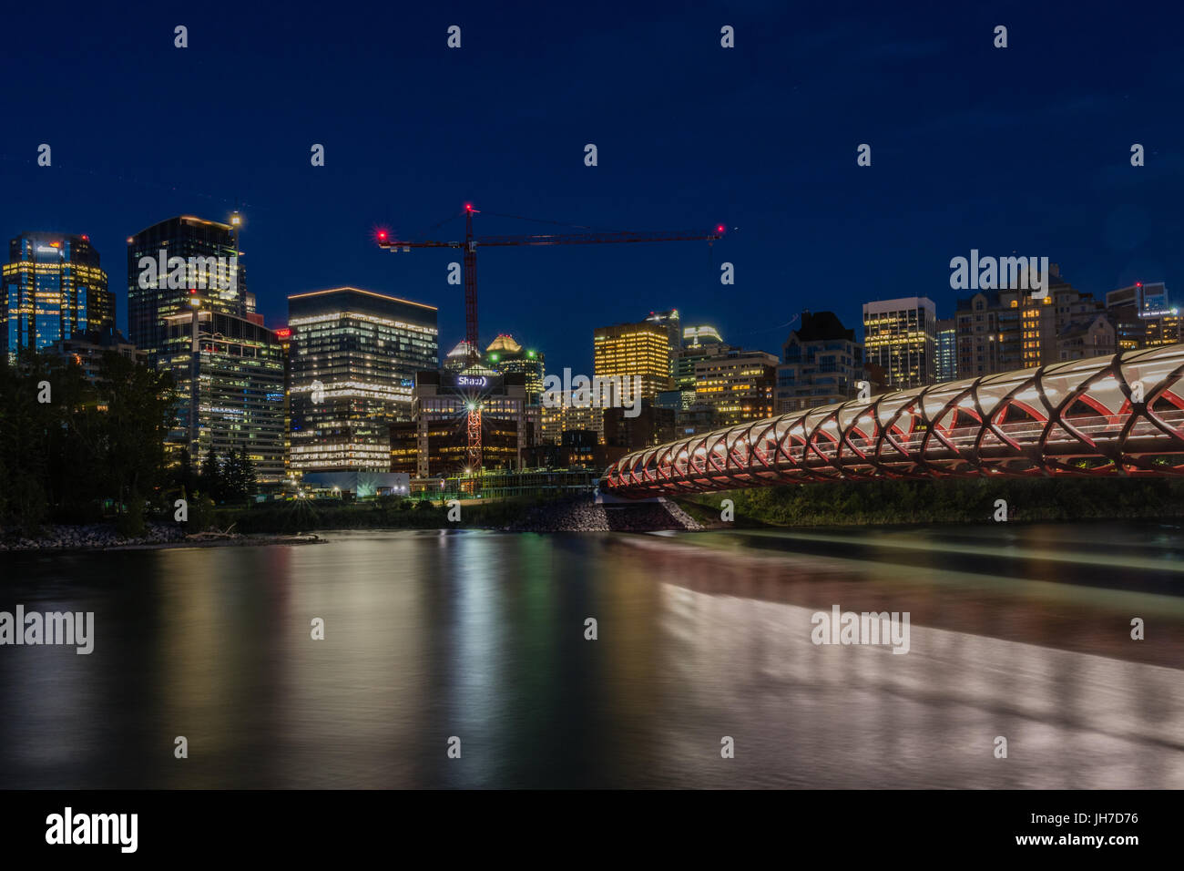 Calgary Alberta night life Stock Photo - Alamy
