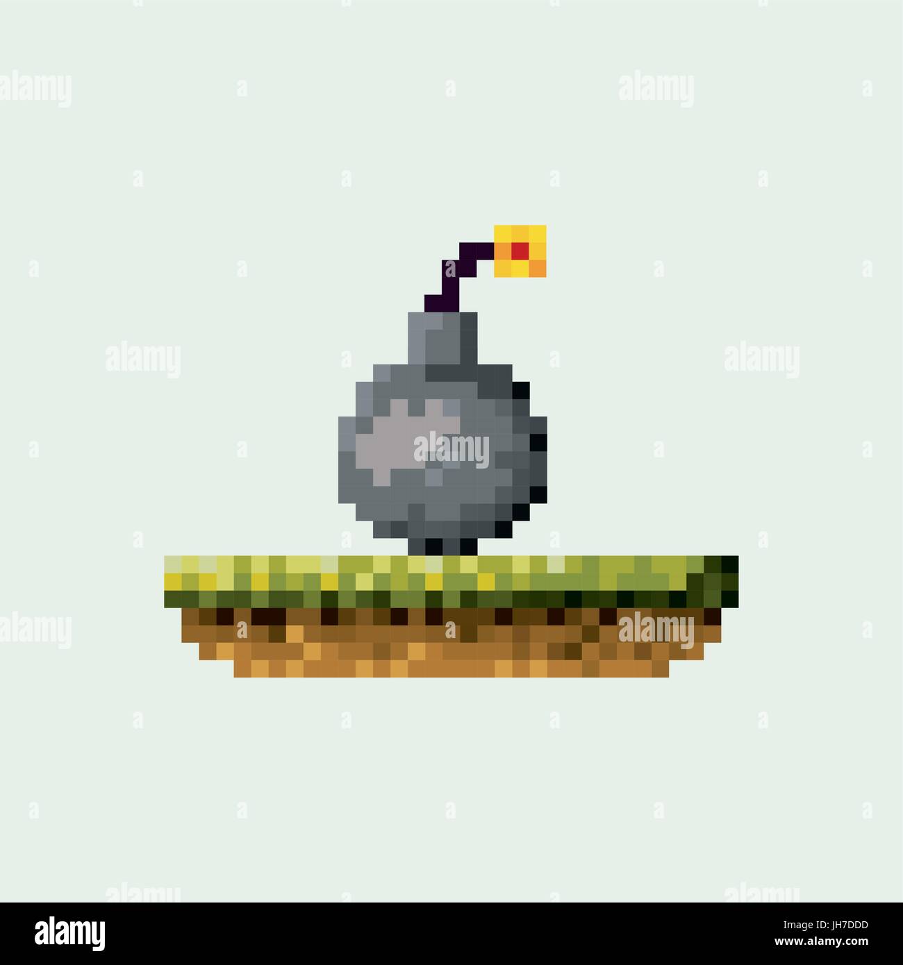 Pixel art explosion burst hi-res stock photography and images - Alamy