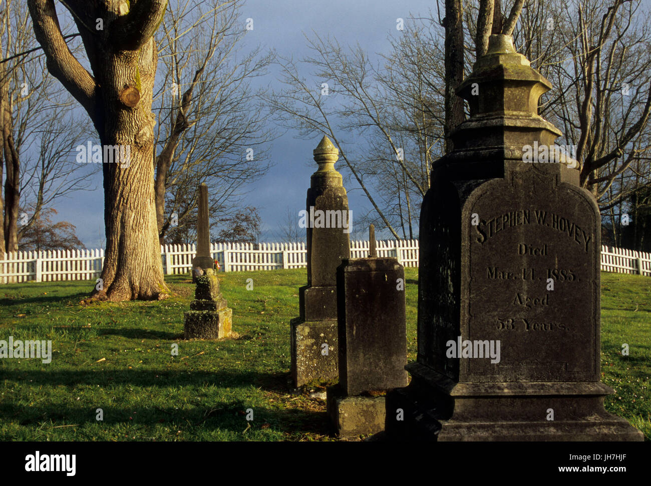 Buena Vista Cemetery, Port Gamble, Washington Stock Photo - Alamy