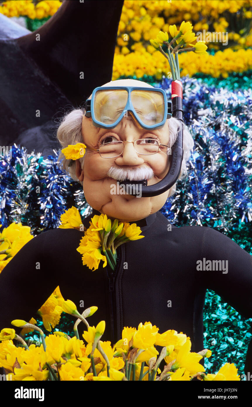 Grand Floral Street Parade float, Daffodil Festival, Tacoma, Washington ...