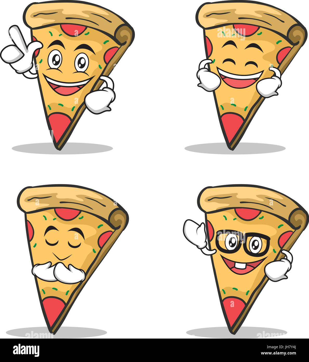 Pizza funny face Cut Out Stock Images & Pictures - Alamy